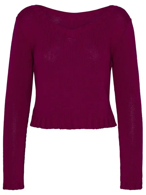 CHARLOTT Cotton V-neck Sweater