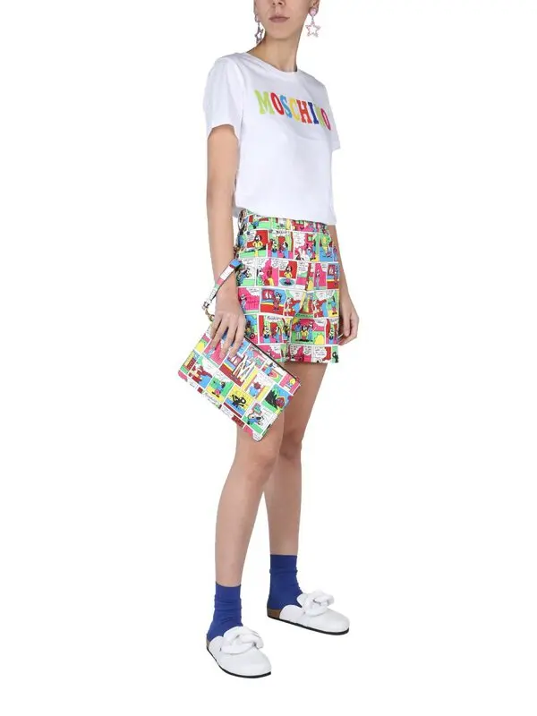 Buy Moschino Comics" Shorts - Multicolour At 33% Off | Editorialist