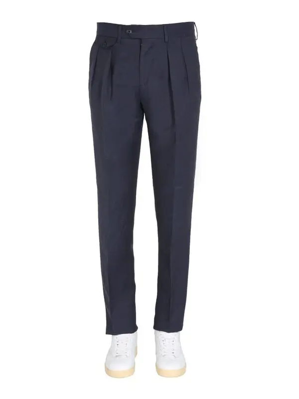 LARDINI Regular Fit Trousers - Blue