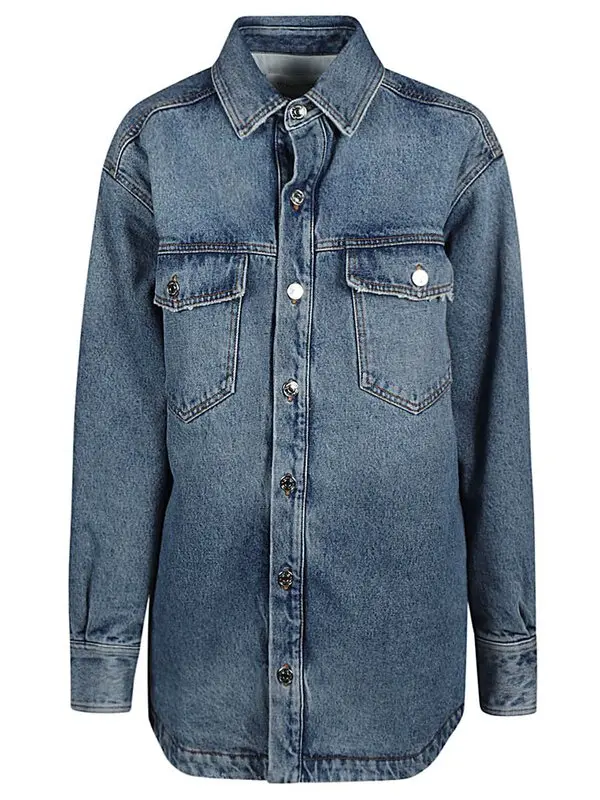 ARMARIUM Midi-length Denim Shirt Jacket