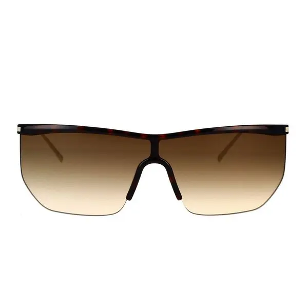 Saint Laurent Mask Sunglasses - Brown