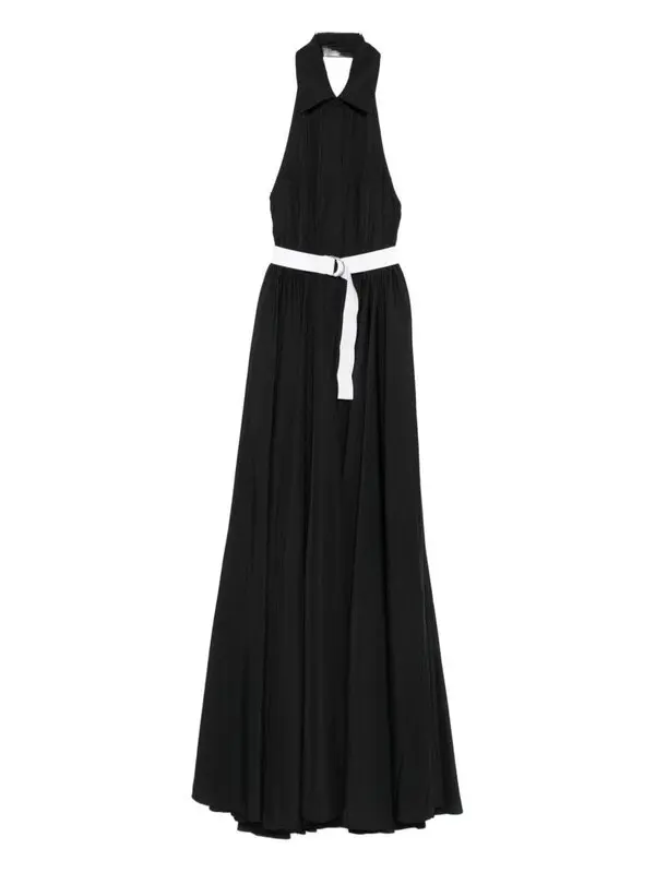 Norma Kamali Sleeveless Long Dress - Black