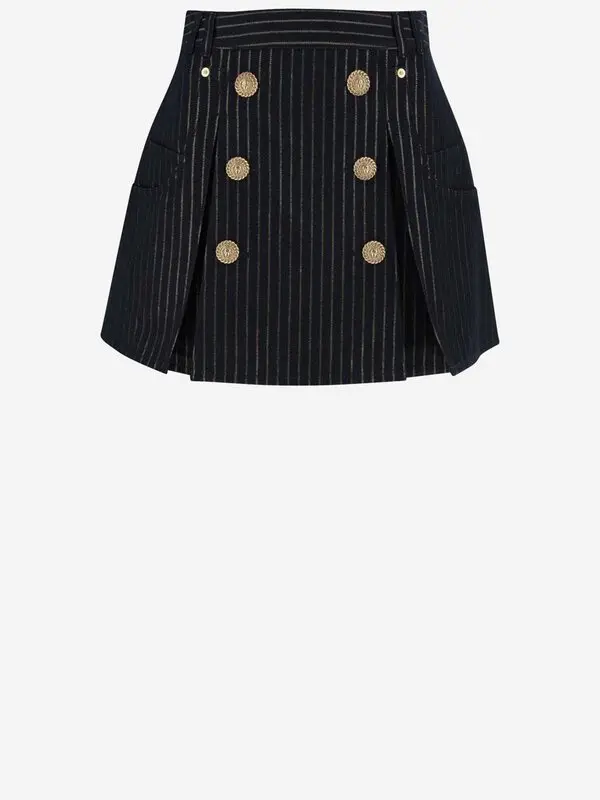 Balmain Women's Vichy Skirt Multicolor