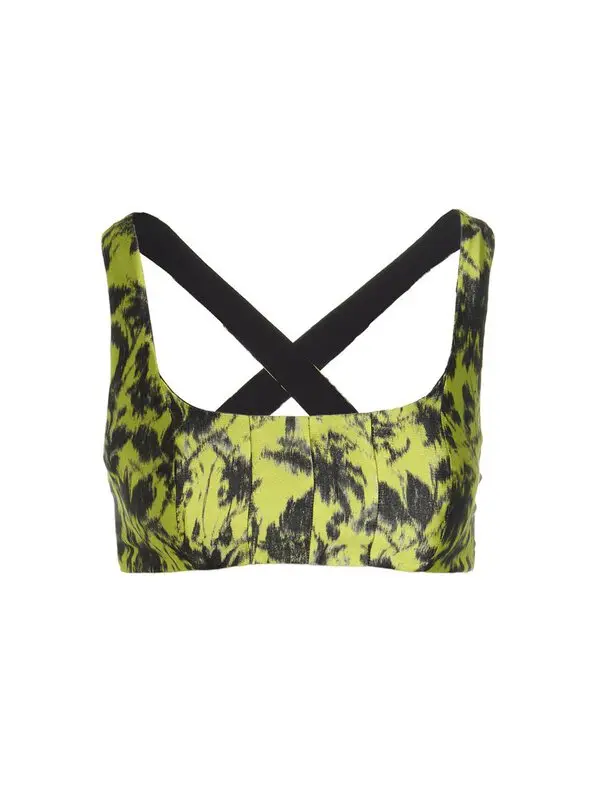 Philosophy Di Lorenzo Serafini Printed Cropped Top