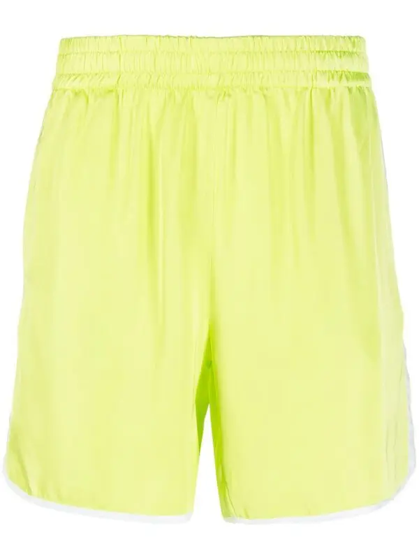 BLUE SKY INN Contrasting-sides Track Shorts - Green