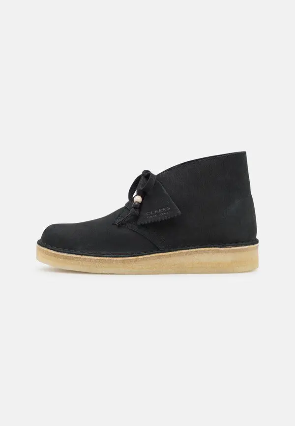 Clarks Desert Coal Shoes - Blk Nubuk