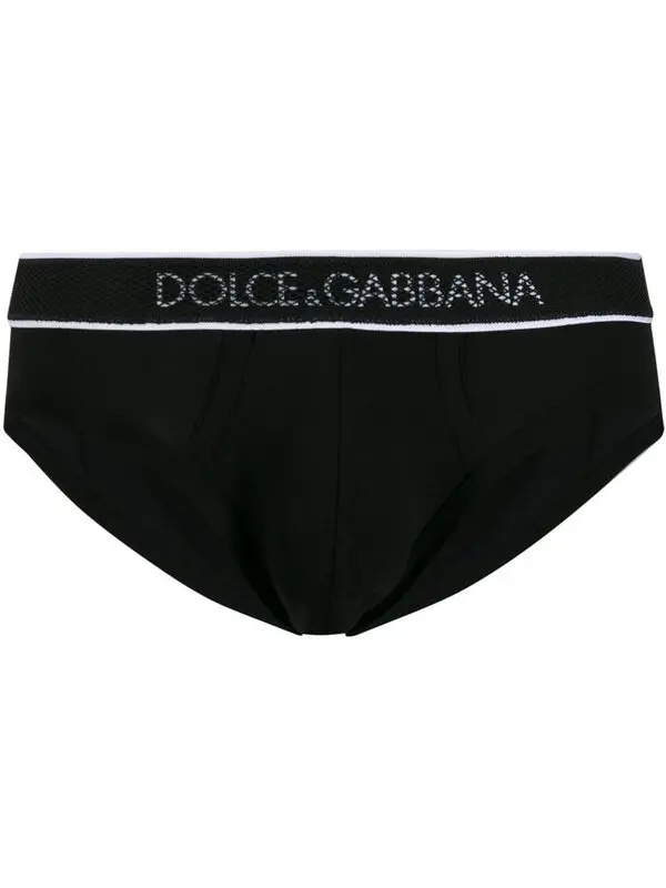 Dolce & Gabbana Briefs With Logo - Black