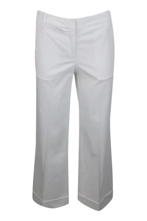 Jacob Cohen Wide Leg Trousers - White