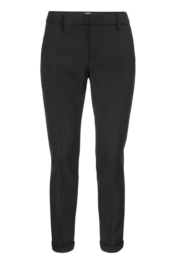 DONDUP Gaubert Slim Fit Wool Trousers - Grey