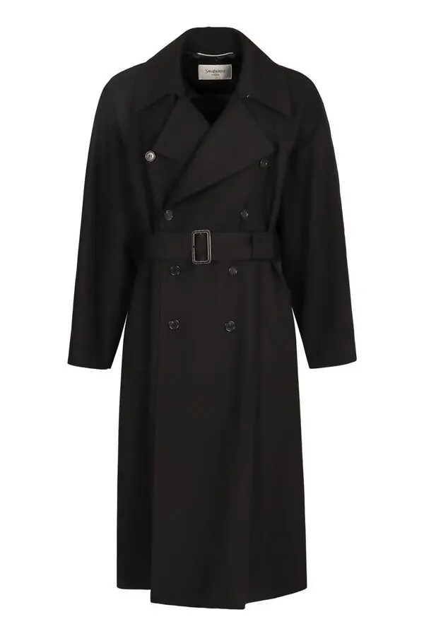 Saint Laurent Wool Long Coat
