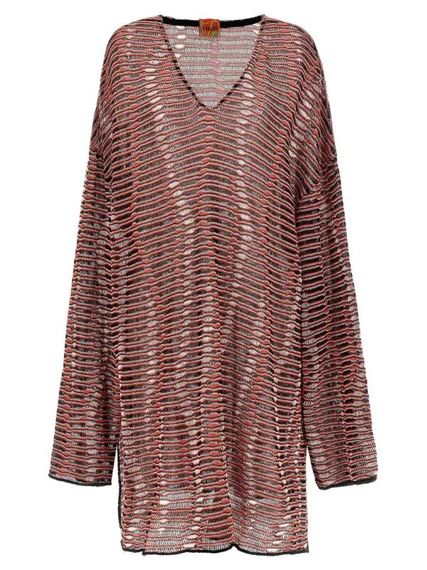 VITELLI Wave Jacquard Cotton Sweater - Multicolor