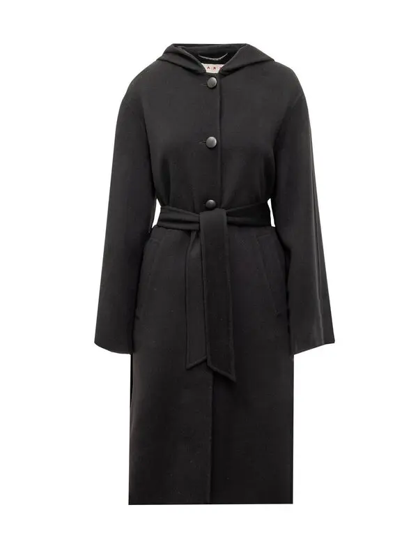 Marni Virgin Wool And Cashmere Coat In Black - 47% Off | Editorialist