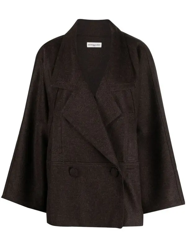 Veronique Leroy Baggy Caban Jacket - 39 Choco