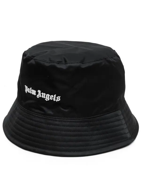 Buy Palm Angels Lettering Logo Bucket Hat - One-color At 33% Off ...