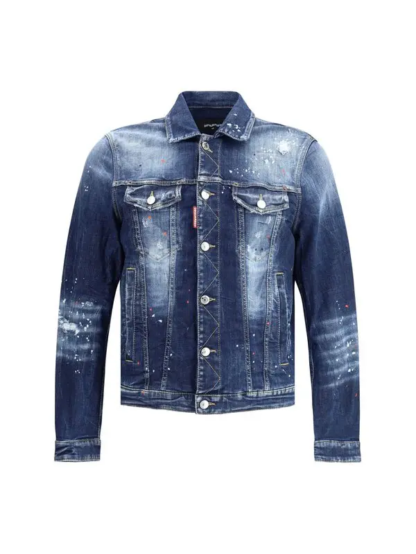 Dsquared2 Boxy Dan Denim Jacket - Blue