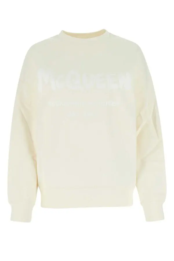 Alexander McQueen Oversized Sweatshirt - White