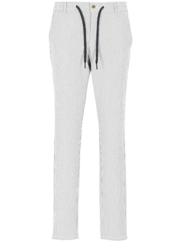 BERWICH Striped Cotton Trousers