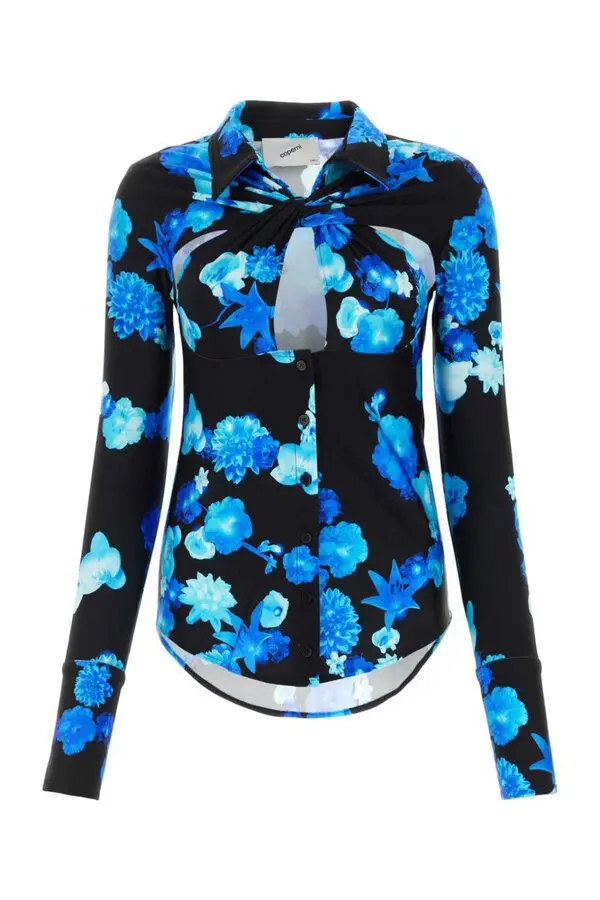 Coperni Printed Stretch Nylon Top