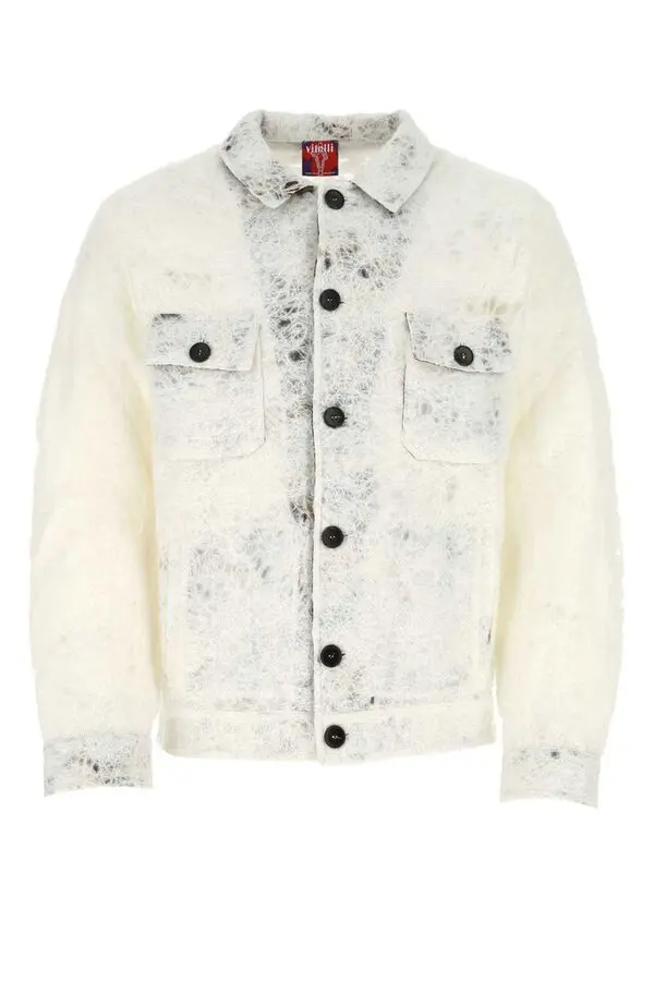 VITELLI Ivory Regenerated Yarns Jacket - White