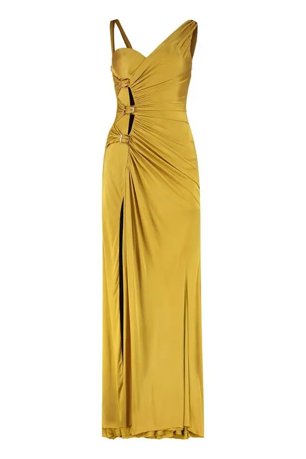 Versace Viscose Dress - Ocher