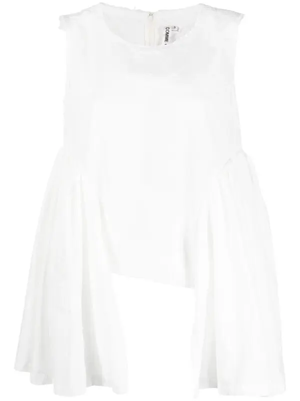 Comme Des Garçons Asymmetric Tank Top - White