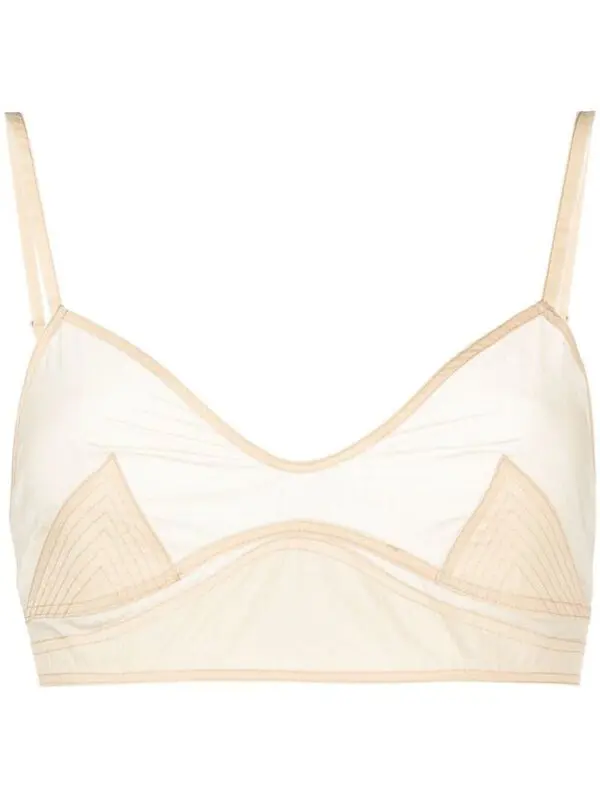 LOW CLASSIC See-through Stitch Bra-top