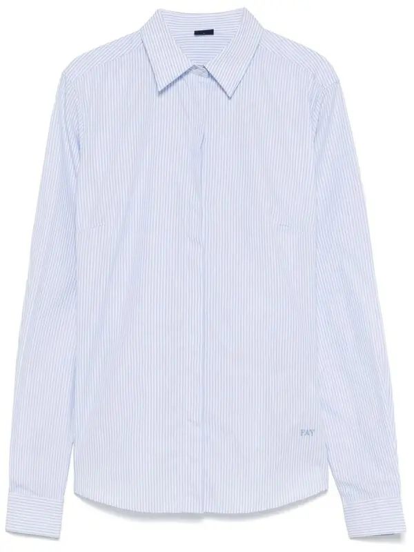 FAY Embroidered Logo Shirt - White