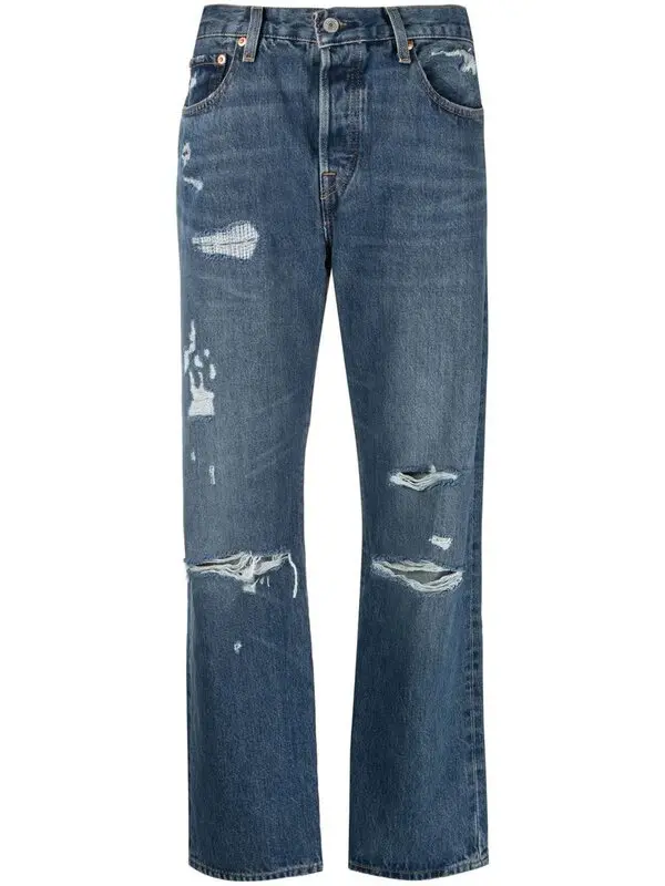 LEVI'S 90's 501 Jeans - Indigo Destructed