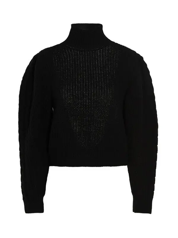 MIXIK Monique Wool Sweater - Black