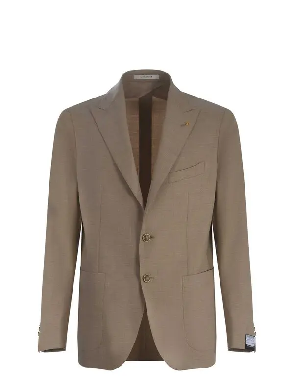 Tagliatore Single-breasted Stretch Wool Jacket