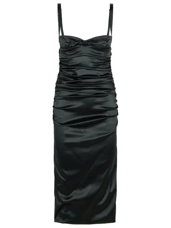 Dolce & Gabbana Silk-blend Corset Dress