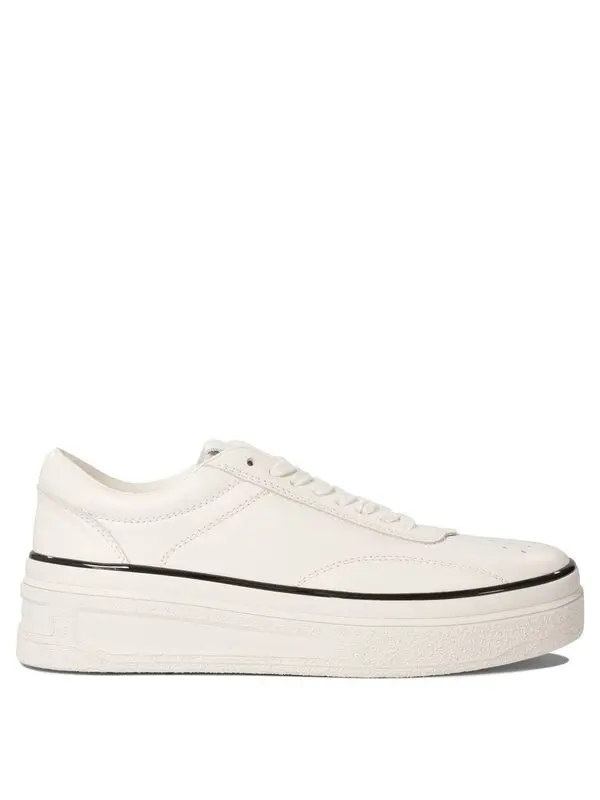 JIL SANDER Leather Sneakers - White