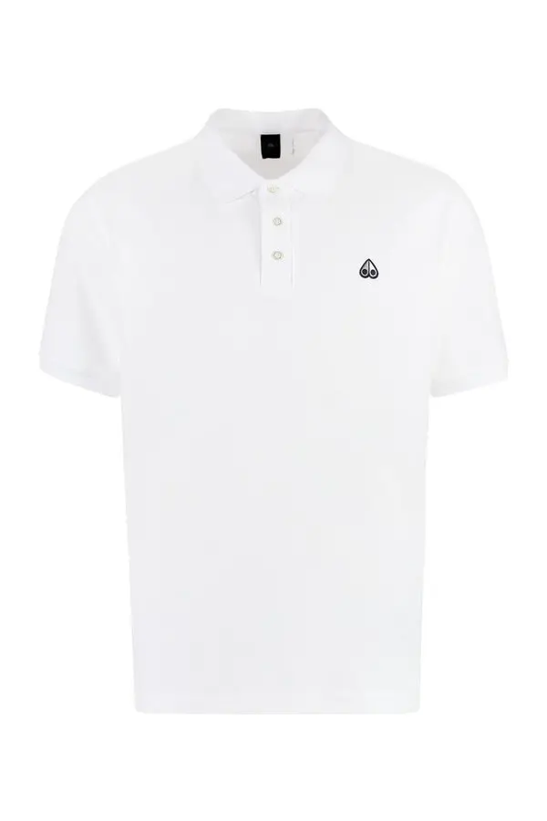 Moose Knuckles Cotton-piqué Polo Shirt - White