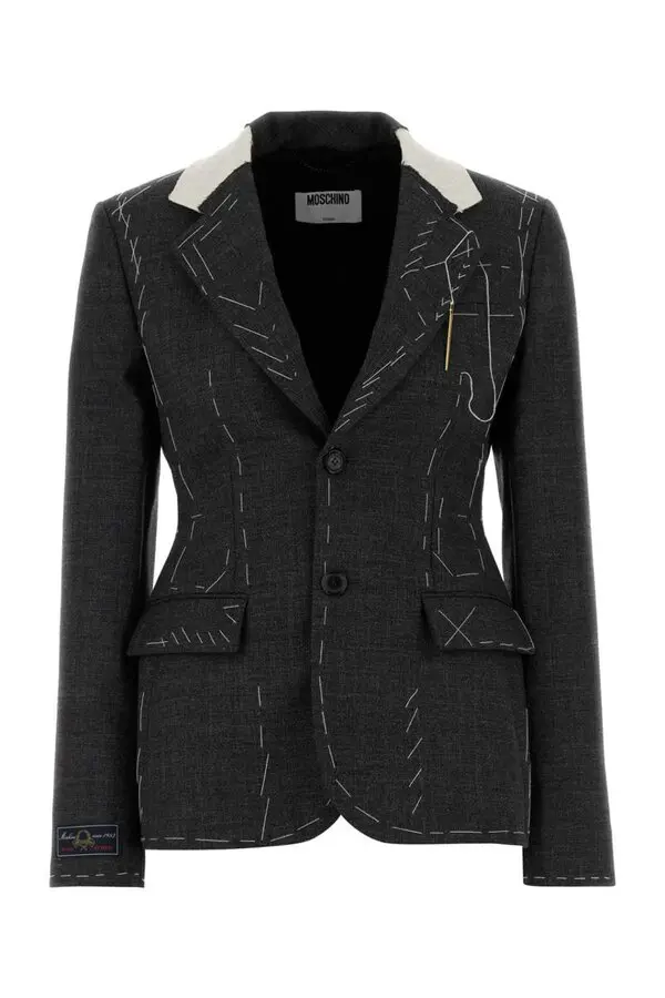 Moschino Jackets And Vests - Grey