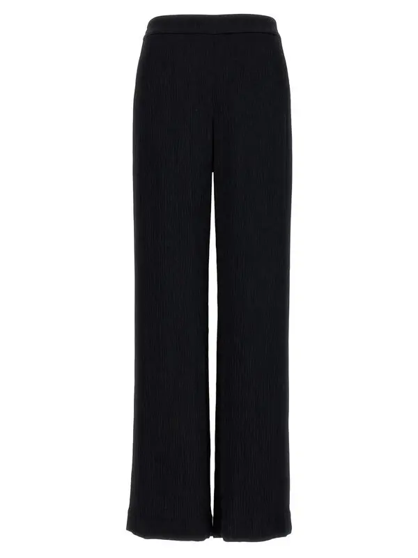UNGARO Sara Wide Leg Pleated Pants - Black