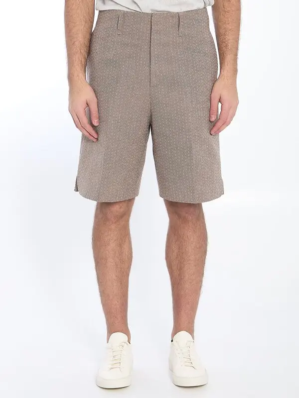 Fendi Jacquard Bermuda Shorts