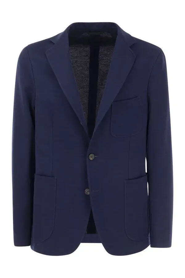 Peserico Single-breasted Blazer In Cotton Blend