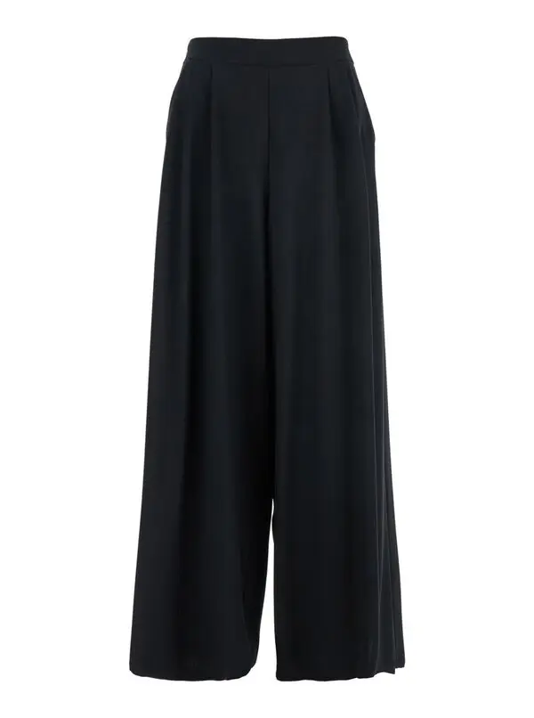 PLAIN Wide Leg Pants - Black