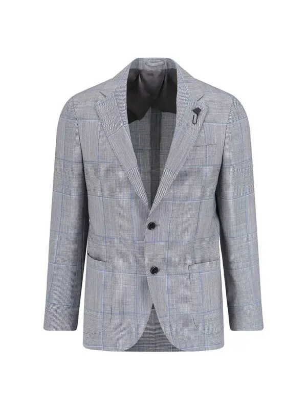 LARDINI Jackets - Grey