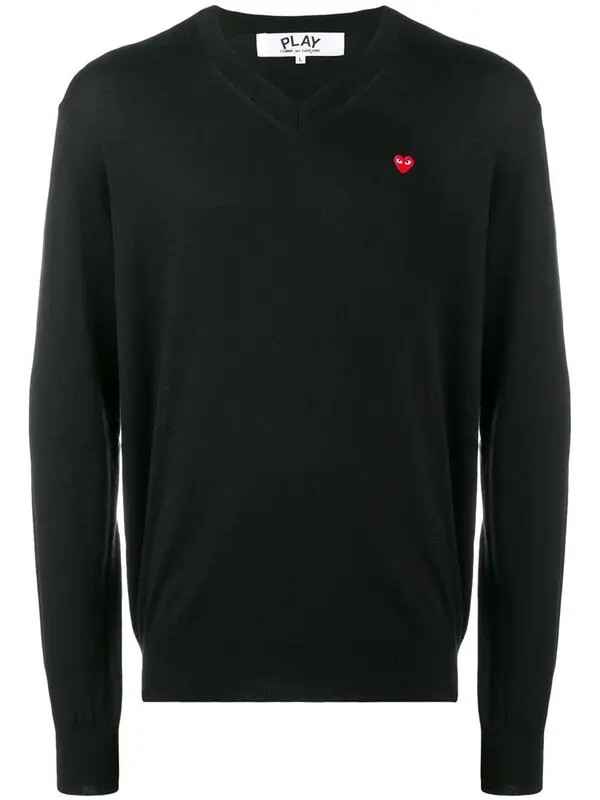Play Comme Des Garcon Knit Pullover - 1 Black