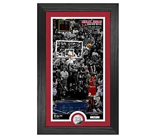 HIGHLAND MINT Michael Jordan The Last Shot 98 F Inals Photo