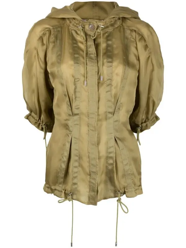 Alberta Ferretti Striped Silk Jacket