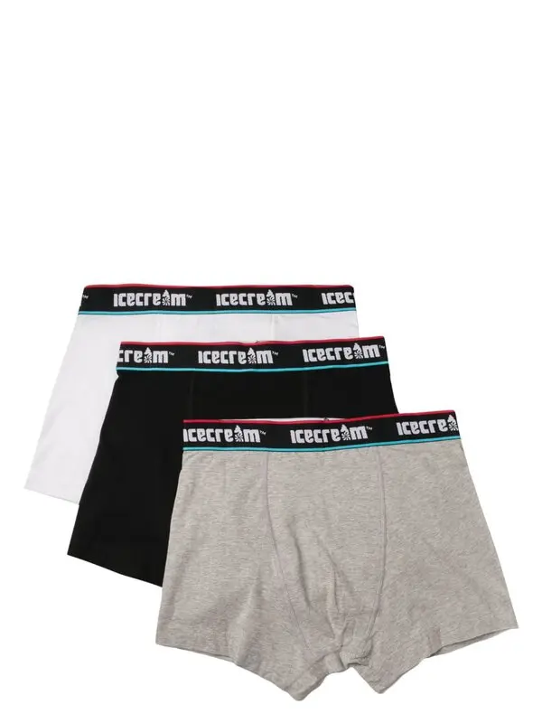ICECREAM Set-of-three Logo-waistband Boxers