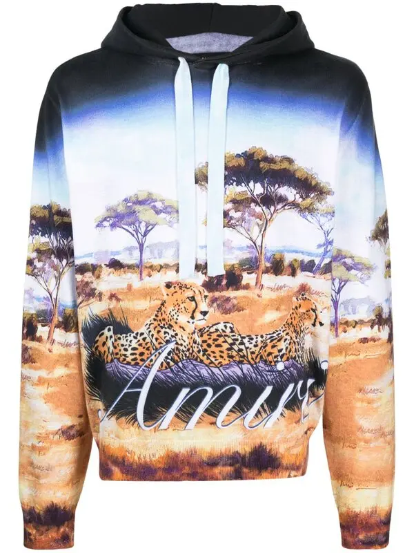 Amiri Graphic-print Cotton Hoodie