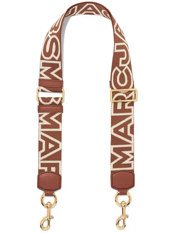Marc Jacobs Outline Logo Webbing Strap - Brown