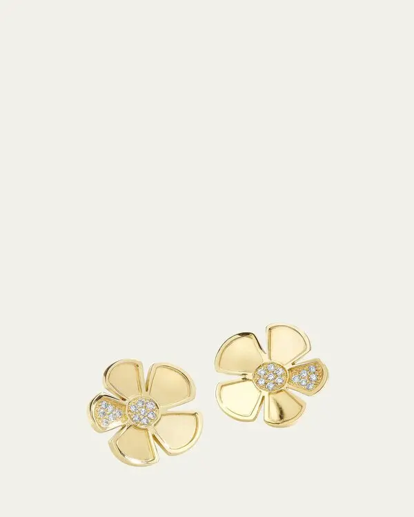 L. KLEIN 18k Alessia Diamond Stud Earrings