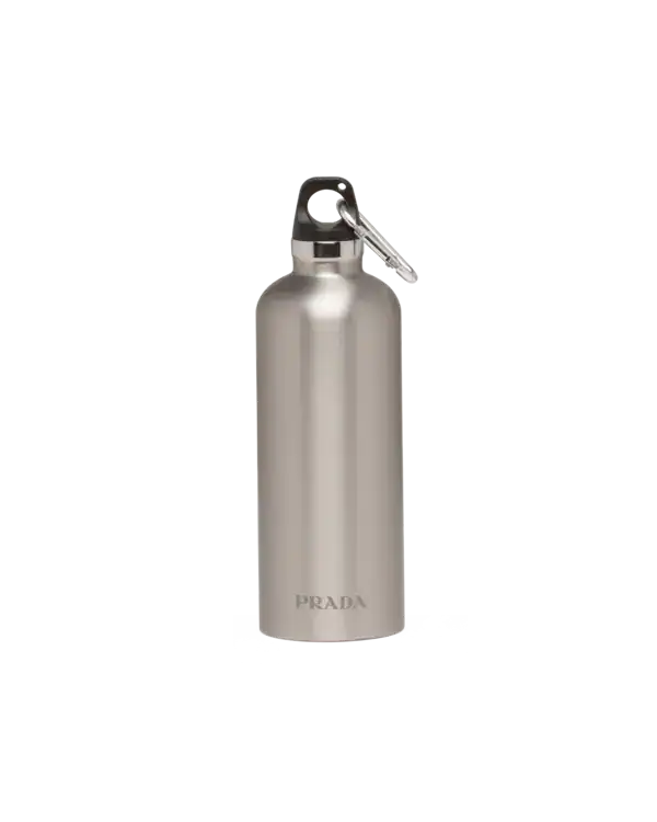 Prada Stainless Steel Insulated Water Bottle - Silver | Editorialist