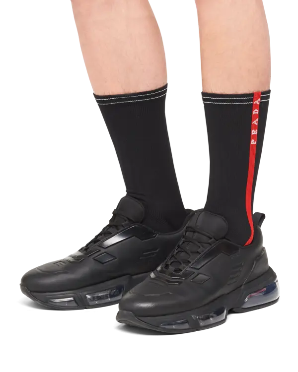 Prada Technical Yarn Ankle Socks