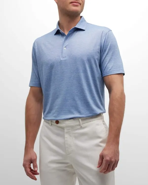 Peter Millar Excursionist Flex Polo Shirt - Nord Blue