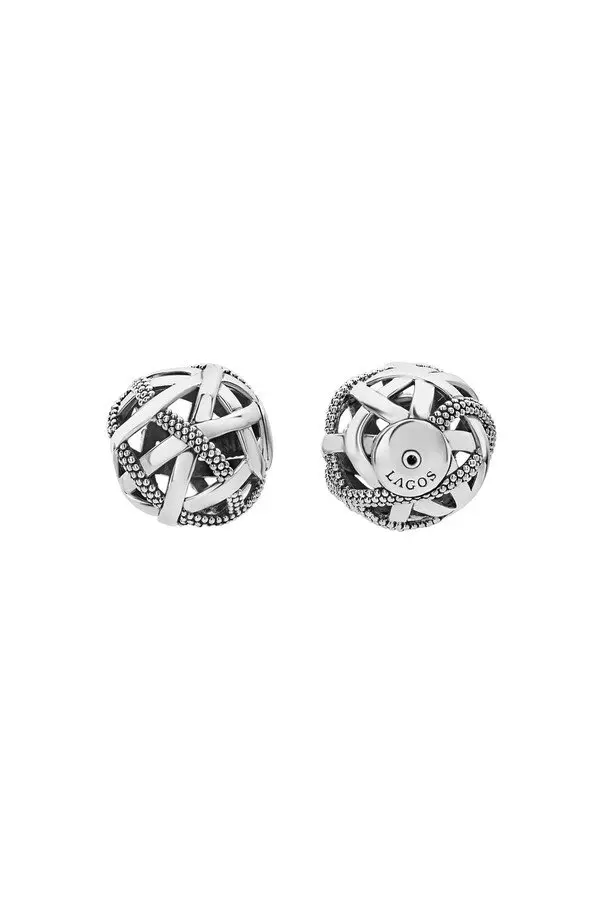 Lagos Signature Caviar Earring Backs - Gold